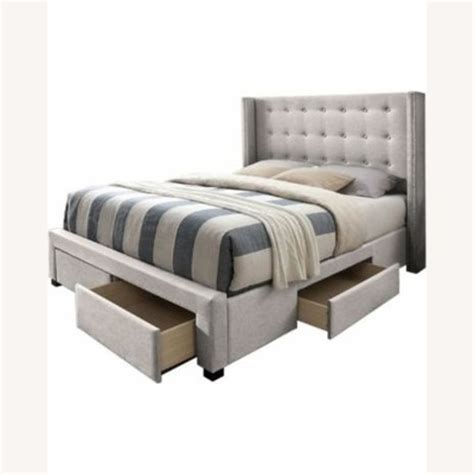 Wayfair Tufted Upholstered Storage Queen Bed Aptdeco