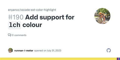 Add Support For Lch Colour Issue Enyancc Vscode Ext Color Highlight GitHub