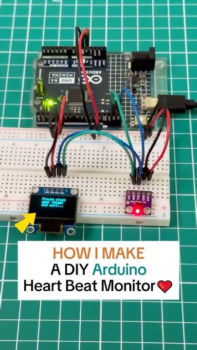 make a diy arduino heart beat monitor max30102 arduino