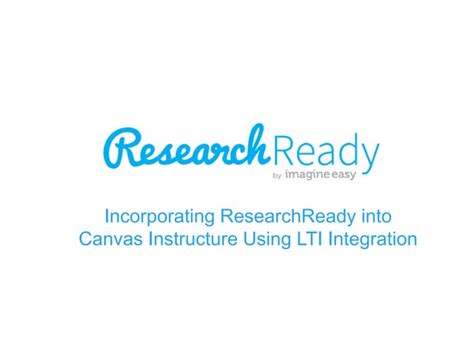 researchready canvas lti pdf technology and computing