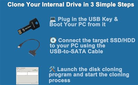 Ezitsol Disk Cloning Kit With Bootable Usb Key And Usb30