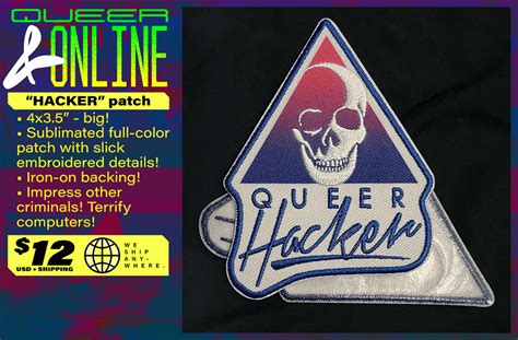 Hacker Embroidered Patch Iris Jay Shop