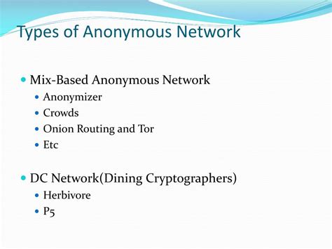 Ppt Attacks On Low Latency Anonymous Network Tor Powerpoint Presentation Id6697092