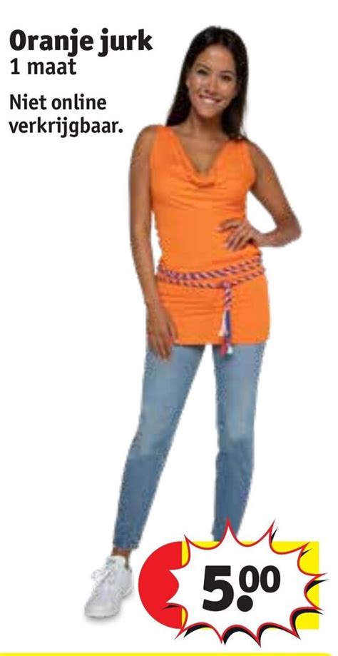 Orange Jurk Aanbieding Bij Kruidvat