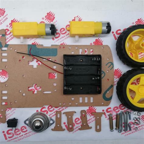 Jual Smart Car Chassis Chasis 2wd Diy Frame Body Tracing Acrylic Iron Wheel Shopee Indonesia