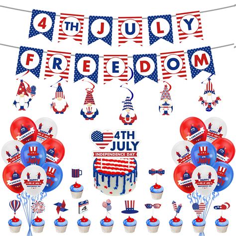 Home Decoration Fourth Of July Decorations Hanging Shiny Decorations