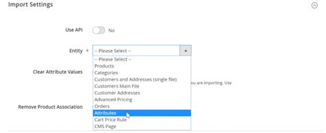import export product attributes for magento 2 firebear