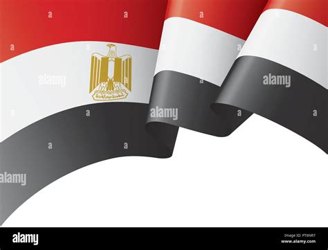 Egypt Flag Vector Illustration On A White Background Stock Vector