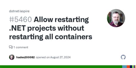allow restarting projects without restarting all containers