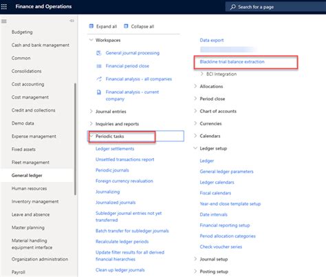 Extracting Trial Balance Information Out Of Dynamics 365 For Finance