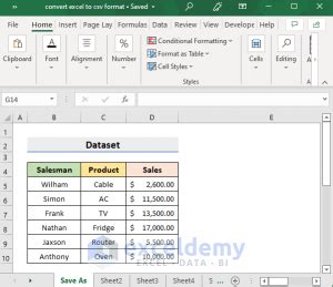 How To Convert Excel File To CSV Format 5 Easy Ways ExcelDemy