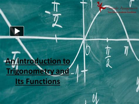 An Introduction To Trigonometry And Its Functions Presentation Free To Download