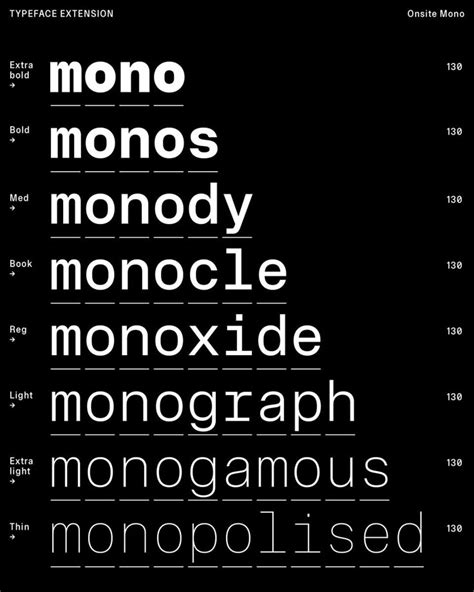 🏗️ Typeface Extension… Introducing Onsite Mono And Semimono By Sociotype Foundry 🔥⁠ ⁠ Type01