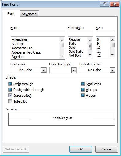 Microsoft Word How Do I Removedelete All Text That Has Superscript