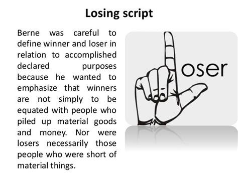 losing scripts life script transactional analysis ta is an integ…