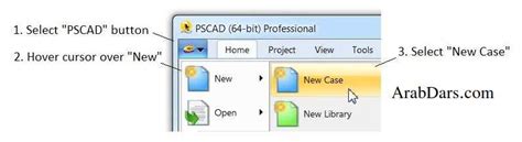 New Project Pscad Arabic Tutorial فيلم تعلم البرمجيات للطالب العربي