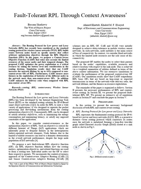19 Article Fault Tolerant Rpl Through Context Awareness Pdf