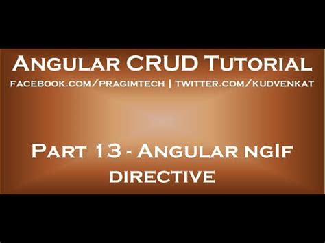 Angular Ngif Directive YouTube