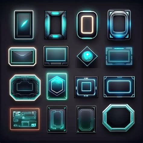 Premium Photo Element Rectangle Frame Game Ai Generated Banner User