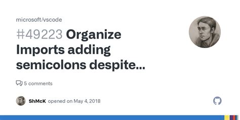 Organize Imports Adding Semicolons Despite Semifalse · Issue 49223