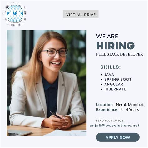 hiring javafullstackdeveloper angular java8 springboot springmvc