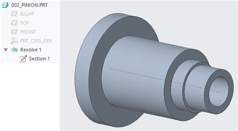 creo parametric 6 0 part design revolved part computer aided design