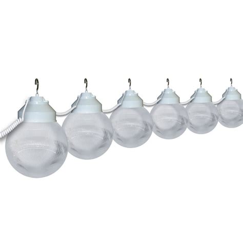 6 Clear Globe Light Set Prismatic