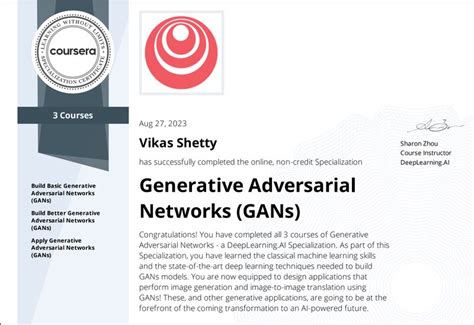 Generativeai Generativeadversarialnetworks Vikas Shetty