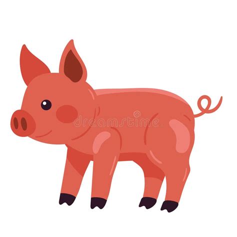 Cute Cartoon Piglet Stock Vector Illustration Of Animals 283984557