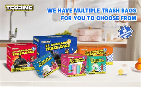 Amazon Com T Foring Colored Medium Kitchen Trash Bags Count Gallon Garbage Bags Strong