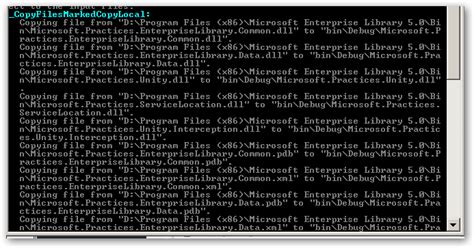 msbuild enterpriselibrary copyingfile learning in the open