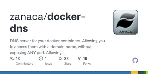 GitHub Zanaca Docker Dns DNS Server For Your Docker Containers Allowing You To Access Them