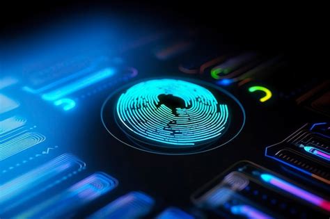 Premium Ai Image Fingerprint Authentication Button Biometric Security Identification And Cyber