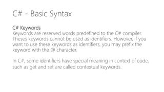 Learn C Programming Program Structure Basic Syntax PPT