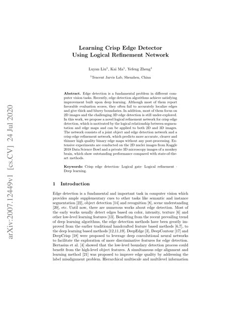 [pdf] Learning Crisp Edge Detector Using Logical Refinement Network