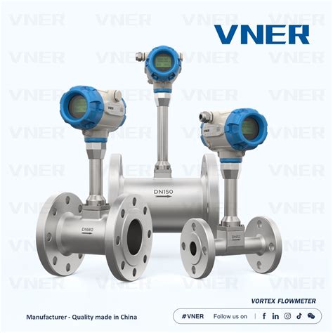 High Temperature Vortex Flow Meter For Steam Flange Connection Vortex