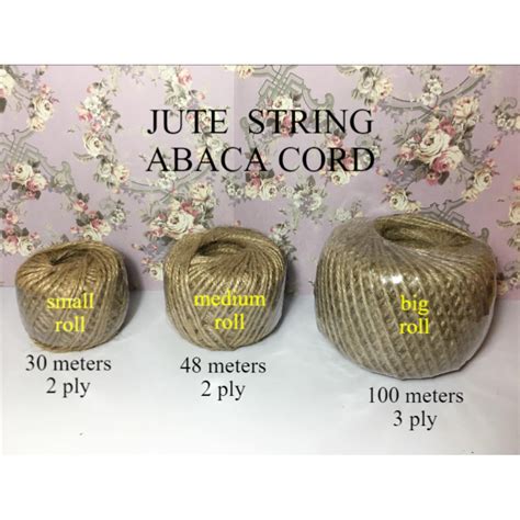 Jute String Abaca Cord Hobbies And Toys Stationary And Craft Craft Supplies And Tools On Carousell
