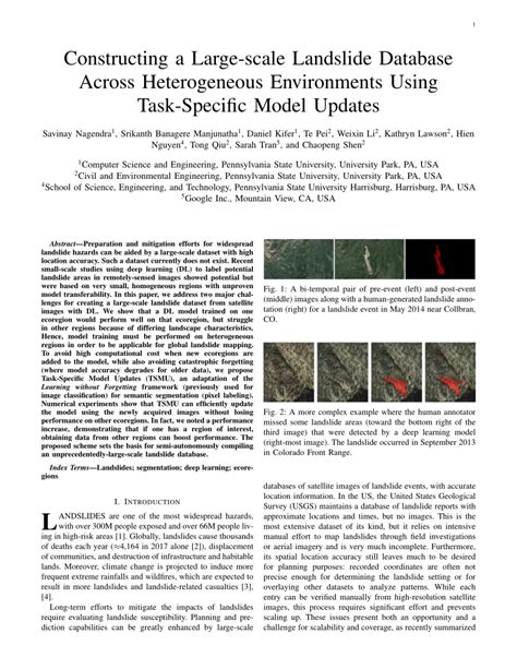 PDF Constructing A Large Scale Landslide Database Across Heterogeneous Environments Using Task