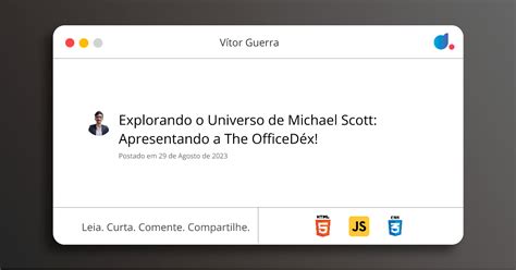 Explorando O Universo De Michael Scott Apresentando A The Officedéx