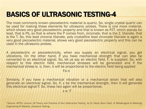 Basic Of Ultrasonic Testing Part 4 By Rohit Sahu Pdf