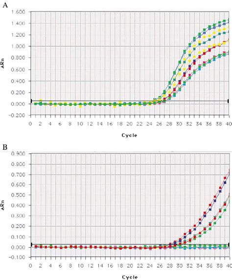 Amplification Plots Showing The Testing Of Five Viruliferous And Five Download Scientific