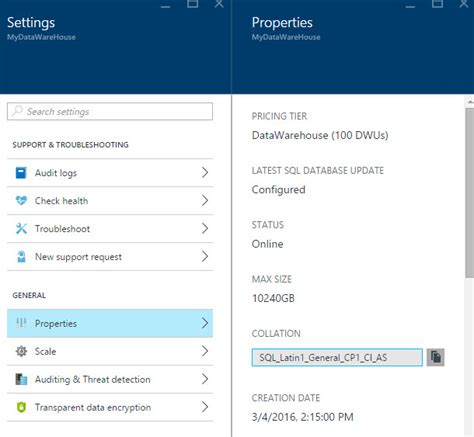 Sql Azure 语法azure中的新sql数据仓库 Csdn博客