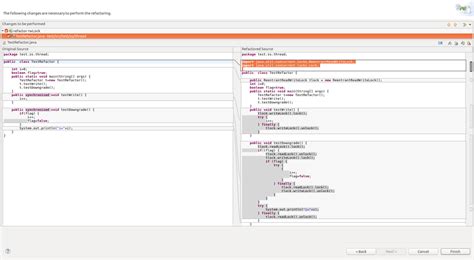 Screenshot Of The Refactoring Tool Download Scientific Diagram