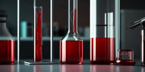 Premium Ai Image Blood Samples Arrangement In Lab