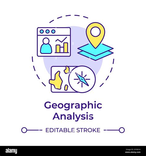 Geographic Analysis Multi Color Concept Icon Stock Vector Image And Art Alamy