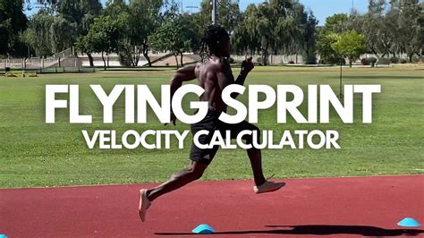 Maximal Velocity Sprinting Calculator Convert Flying Time To Top Spe