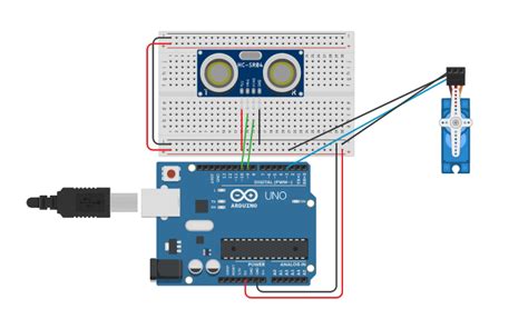 Circuit Design Arduino Radar Projects Tinkercad