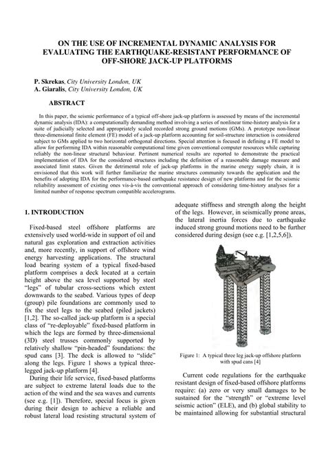 Pdf On The Use Of Incremental Dynamic Analysis For Evaluating The Earthquake Resistant