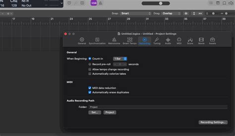 Keyboard Shortcut To Switch Between Number Of Count In Bars Logic Pro Logic Pro Help
