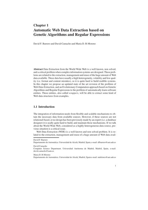 pdf automatic web data extraction based on genetic algorithms and